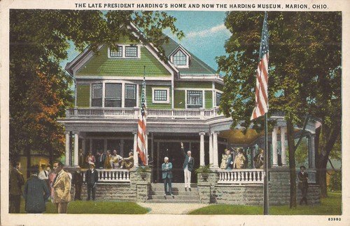 Marion, OHIO - Warren G. Harding Residence - flags | eBay