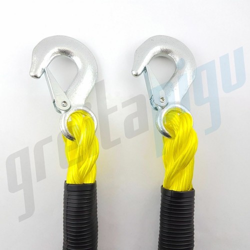 1,5 Tonne 4m Elastic Tow Towing Rope Strap Heavy Duty Road Recovery Car ...
