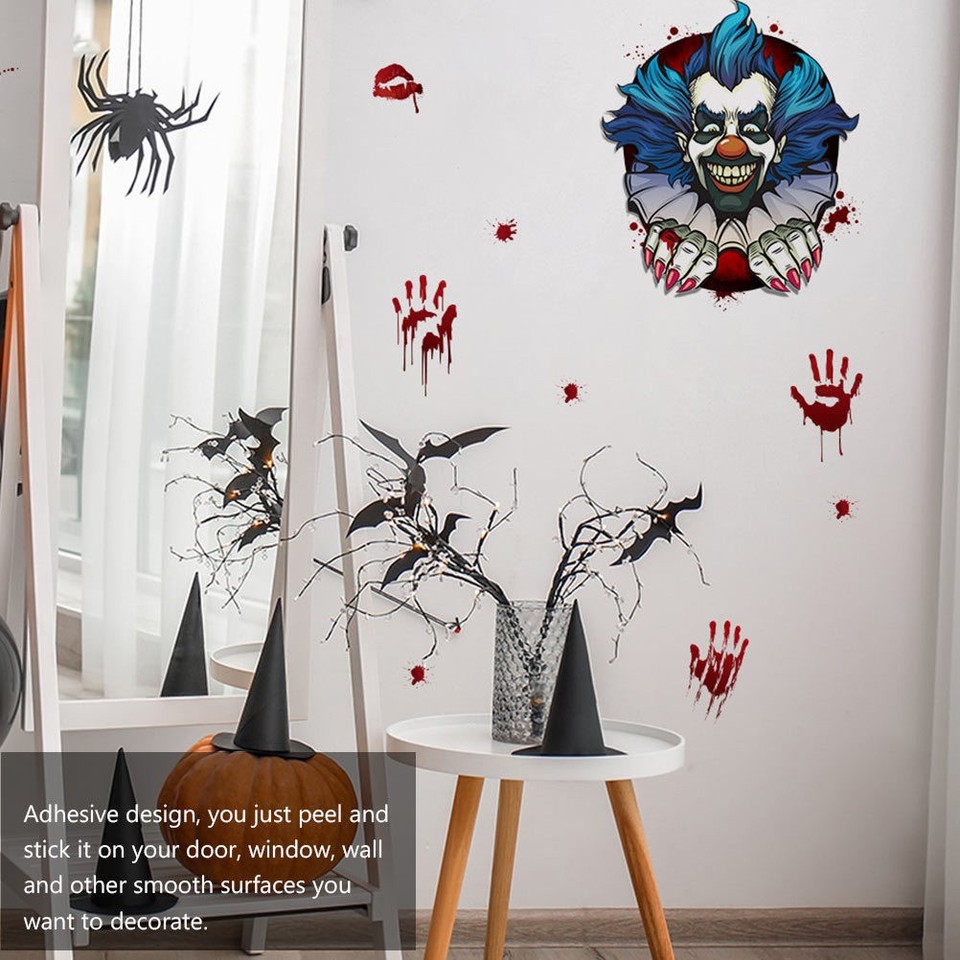 Halloween Bathroom Accessories Toilet Seat Stickers Lid Decorations ...