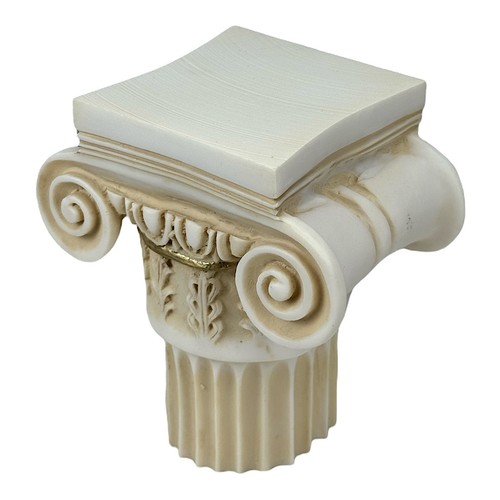 Ionic Order Column Pillar Pedestal Capital Base Greek Roman Cast Marble ...
