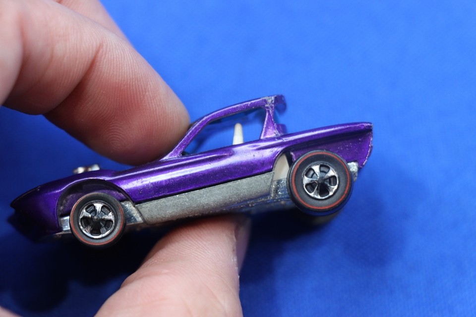 HOT WHEELS 1967 Mattel PYTHON Diecast Toy Car ORIGINAL REDLINE Metallic Purple | eBay