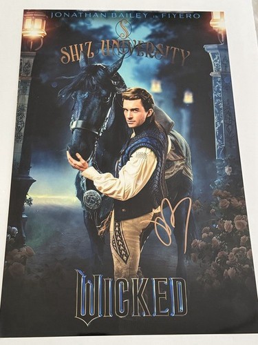 Jonathan Bailey Signed Autographed "Wicked" Photo (11 x 17 Inches) | eBay