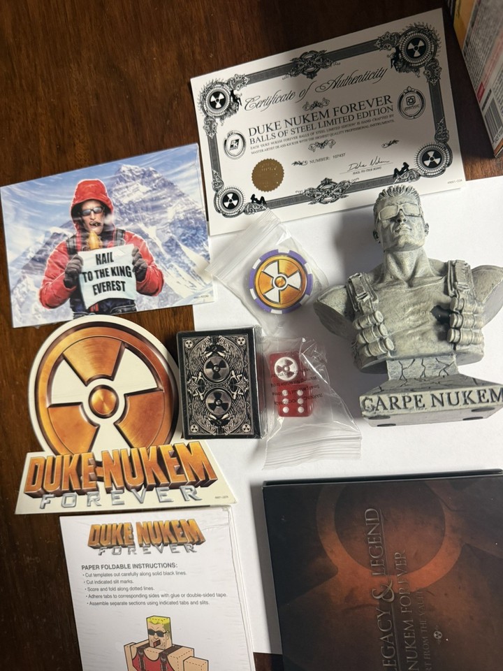 DUKE NUKEM FOREVER: BALLS OF STEEL EDITION nuke'm Collector's ps3 ...