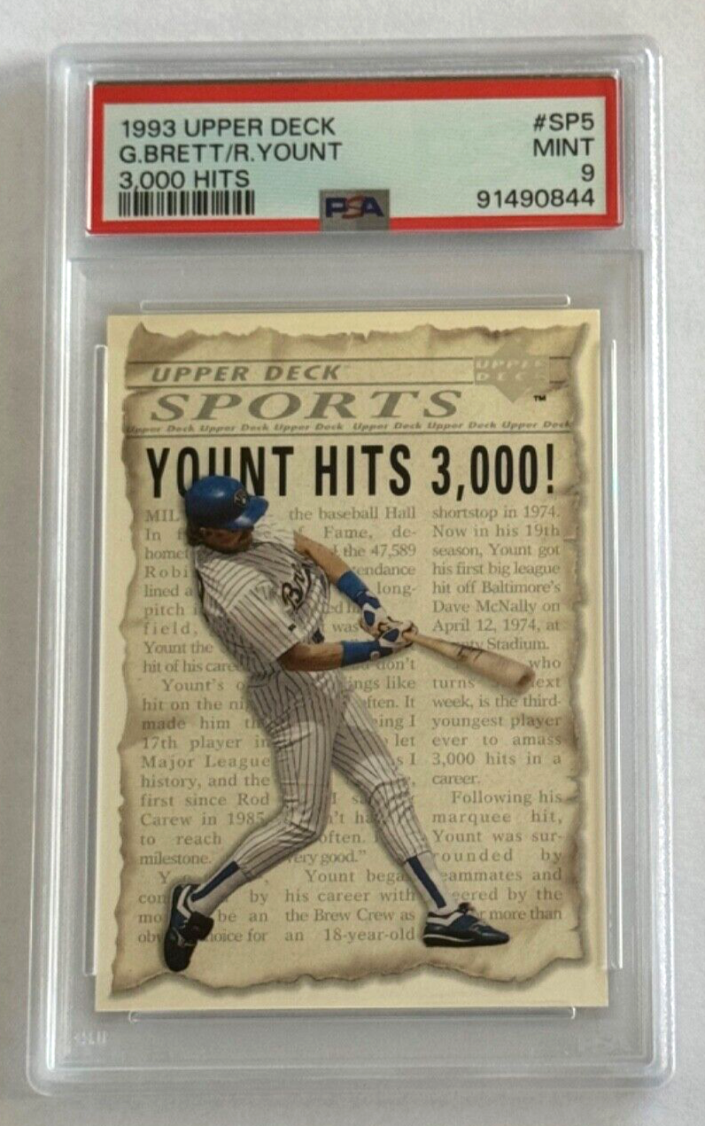 1992 Upper Deck SP5 George Brett & Robin Yount PSA Mint 9 | eBay