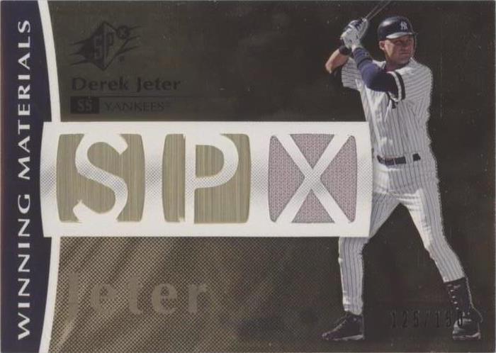 2008 SPx - Winning Materials Derek Jeter #WM-DJ Spx Die-Cut /150 (MEM ...