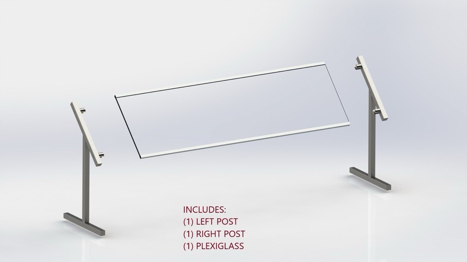 Portable Food Shield / Sneeze Guard 48in | eBay