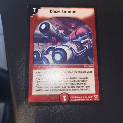 Blaze Cannon DUEL MASTERS Rampage of the Super Warriors 2004 36/55 ...