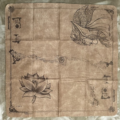 1994 SpellGround Playmat Tan V1 Original 2-Player Chris Rush Garfield ...