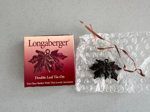 NEW Longaberger Double Maple Leaf Tie-On #73393 | eBay