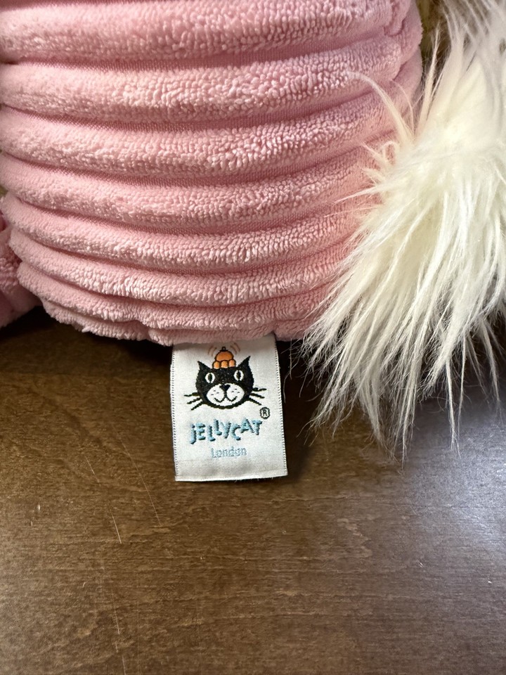 JELLYCAT Cordy Roy Hare Pink Cream Bunny Rabbit Medium 18" Plush ...