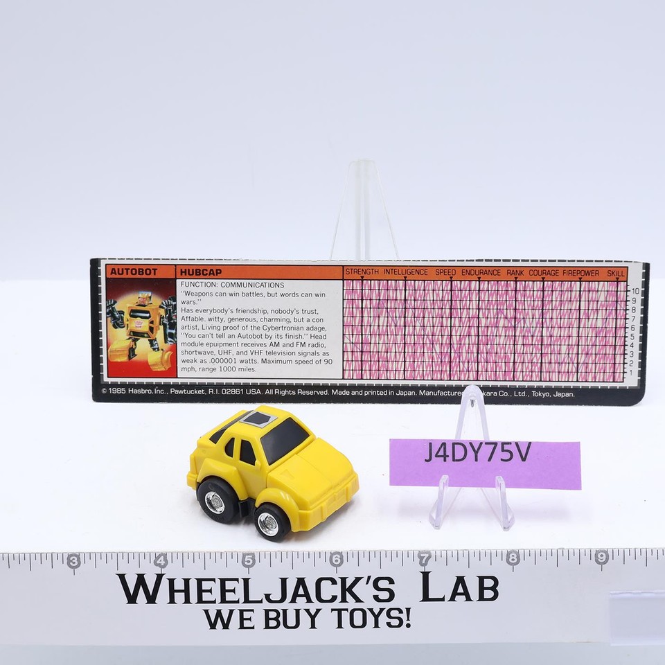 Hubcap 100% Complete 1986 G1 Transformers Hasbro Action Figure Vintage ...