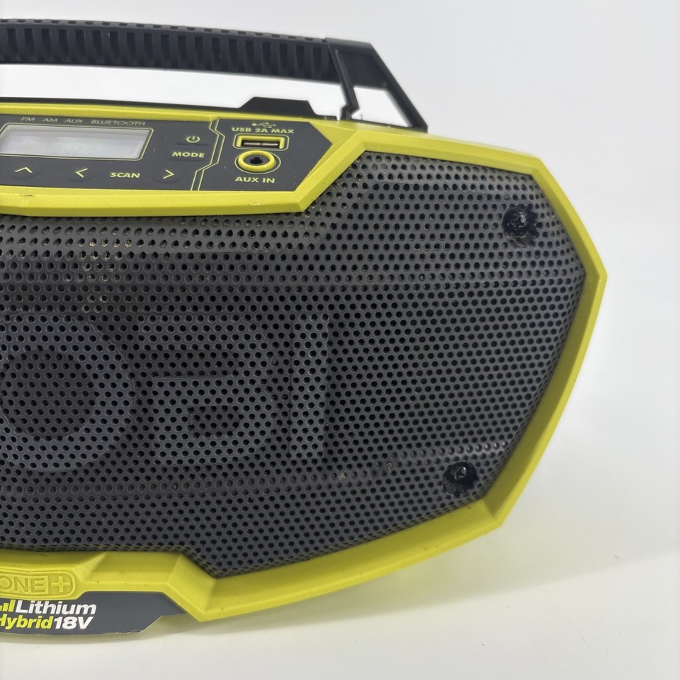 Ryobi One+ 18V Hybrid 2 Speaker Radio With Bluetooth P746ID Battery ...