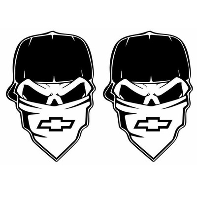 Chevy Decal Chevy Skull Decal Chevrolet Car Window Graphic Vinyl ...
