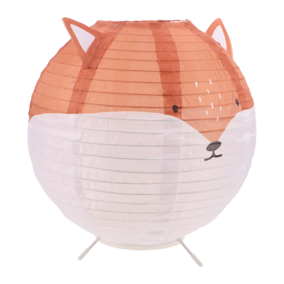 Foldable Night Light - Fox Themed Collapsible Fabric Lantern Table Lamp ...