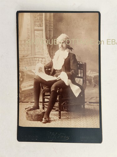 1880 antique GEORGE MEAD oberlin college PHOTOGRAPH classmate of ...