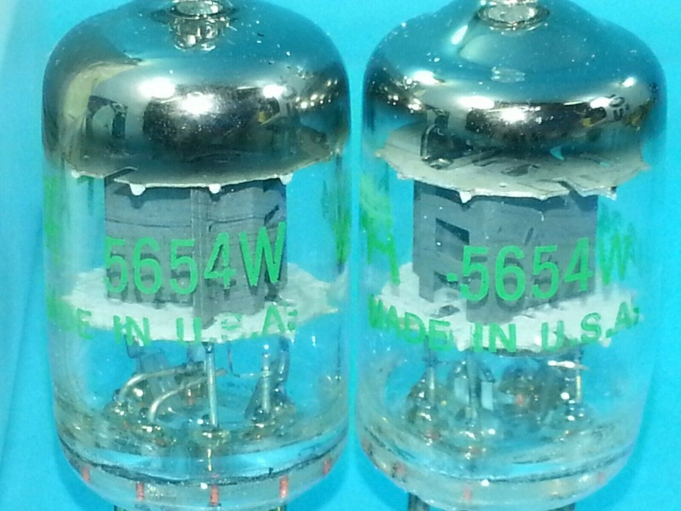 GE FAA 5654W 6AK5 TUBE NOS NIB HAND MATCH PLATINUM CERTIFIED AVIATION ...
