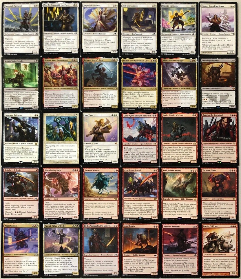 EDH Samurai Deck - Commander MTG Magic the Gathering | eBay