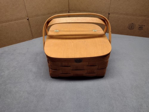 Vintage Peterboro Basket Co Small Picnic Basket USA Made | eBay