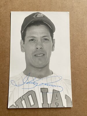 Johnny Romano Cleveland Indians Baseball Postcard Autographed | eBay
