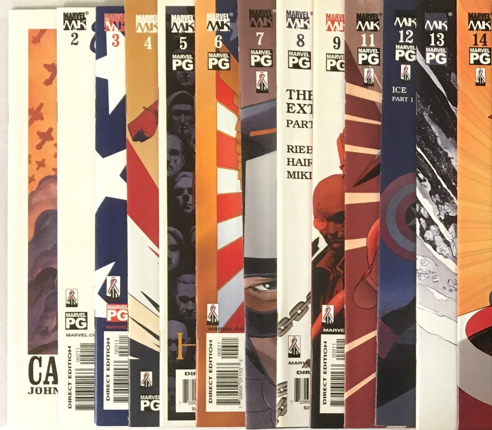 Captain America (4th series 2002) 13 comic lot#1-9 + 11 12 13 14 (9.0/9 ...