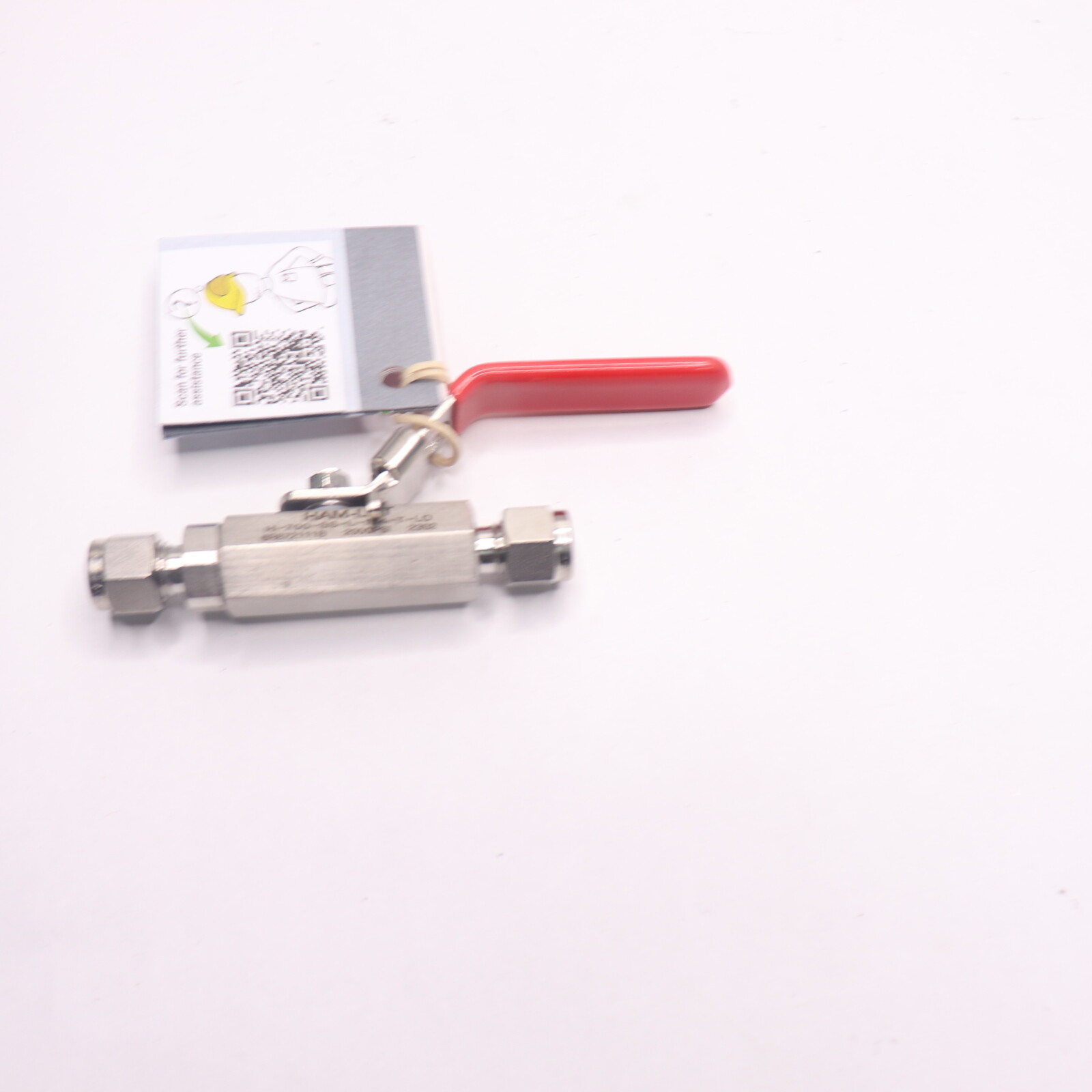 Ham-Let Ball Valve 316 Stainless Steel Tube x Tube 1/4" H-700-SS-L-1/4 ...