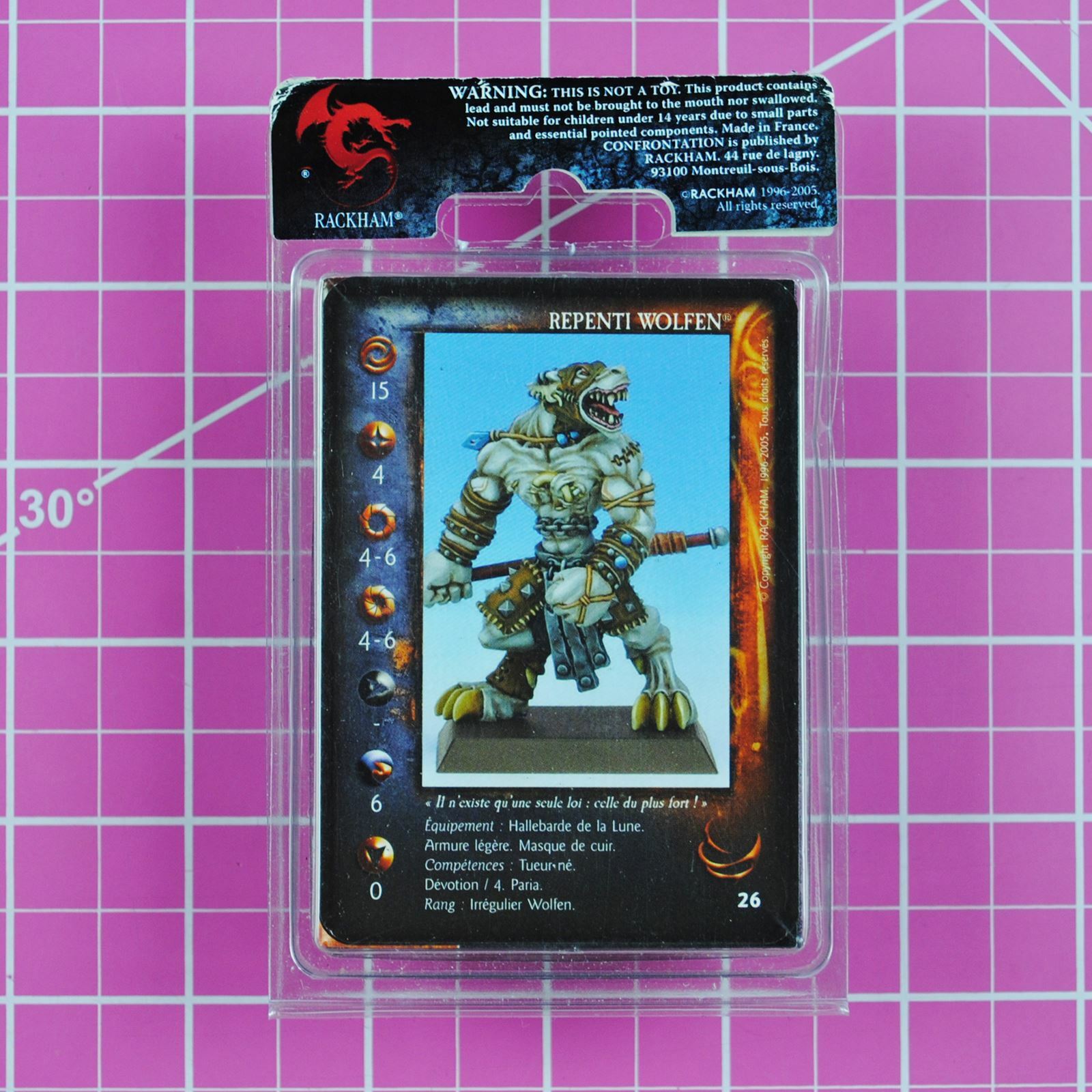 Rackham Confrontation Wolfen Repentant 1 (FRENCH) - Rare & OOP - Wolfen ...