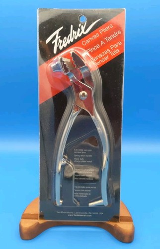 Fredrix Canvas Pliers Extra Wide Sure Grip Serrated Jaws Chrome Plated ...