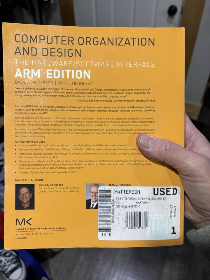 Computer Organization and Design ARM Edition: The Hardware Software ...