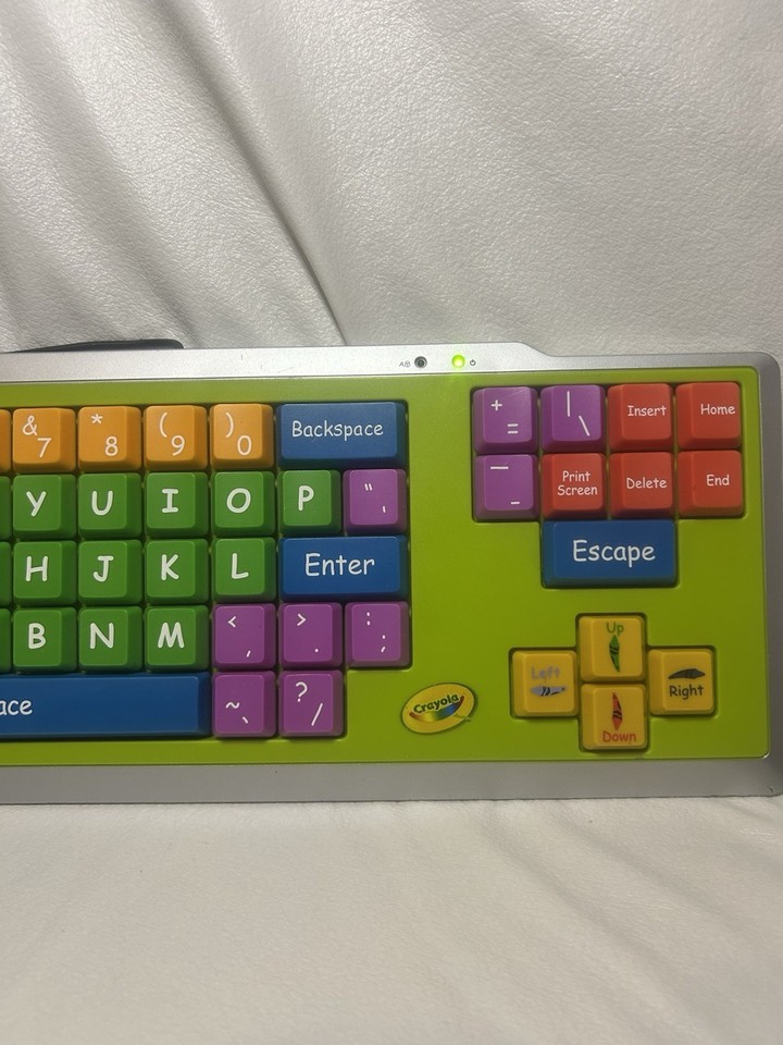 Crayola Kids USB Charge QWERTY Multicolor Keyboard for Computers ...