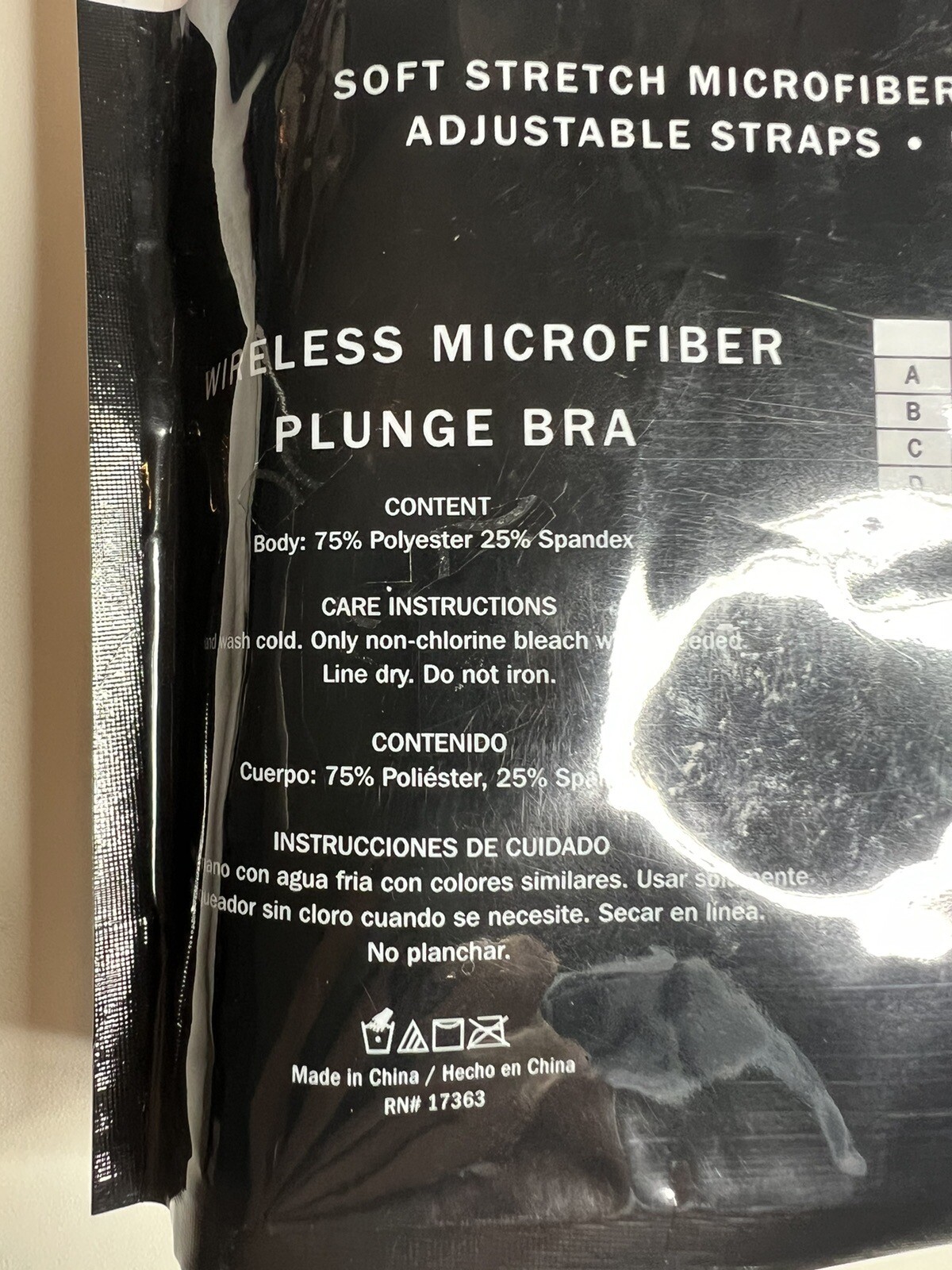 DKNY 2-Pack Wireless Microfiber Plunge Bra, Soft Stretch, 32-34 A/B Cup ...