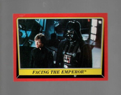 1983 Topps Return of the Jedi Series 1 Red card #116 Facing The Emperor ...