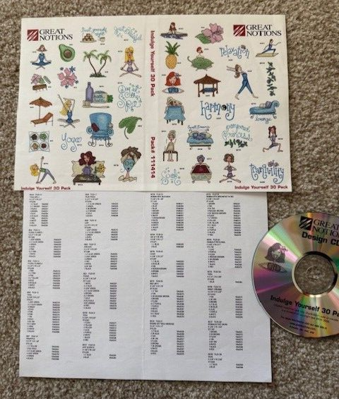 Great Notions Embroidery Design Collection: You Choose Disc (CD-Rom) | eBay