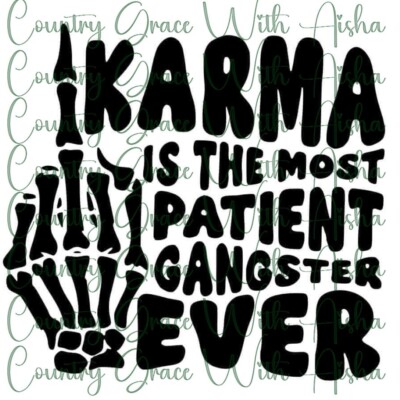 Sublimation Transfer Print Karma Skull Ready To Press Heat Transfer | eBay