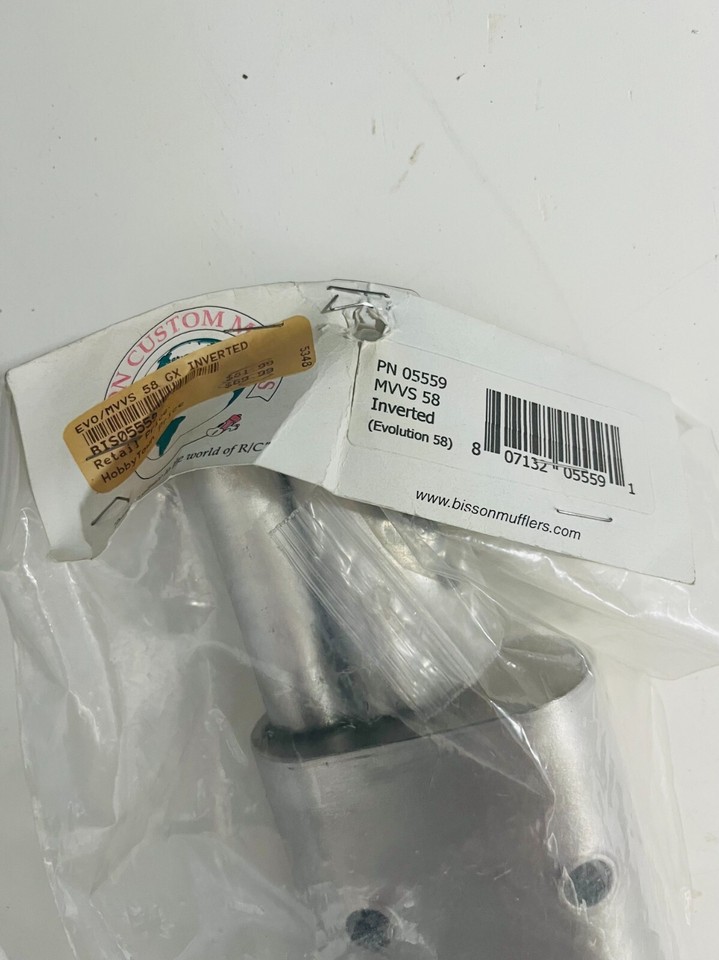 BISSON CUSTOM MUFFLERS EVO / MVVS 58CC INVERTED MUFFLER BIS05559 | eBay