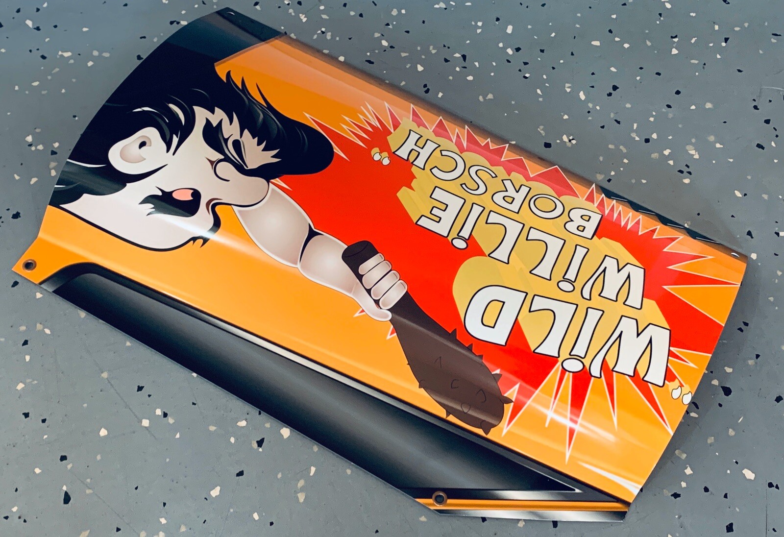 WOW!Curved WILD WILLIE BORSCH Funny Car RACE CAR DRAG RACING Sign ...