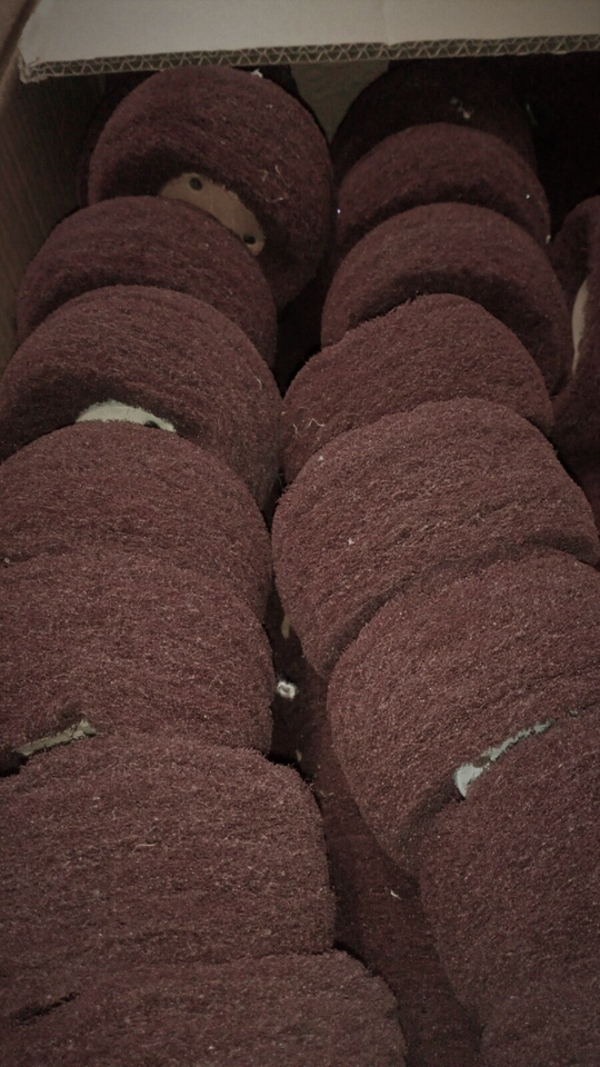 50 Non-Woven Lap Mops 4" x 6 section Polishing CLEAN & FINISH MOPS ...