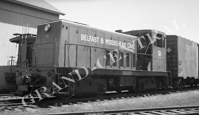 ORIGINAL 1952 BELFAST & MOOSEHEAD LAKE RAILROAD BML NEGATIVE #51 ...