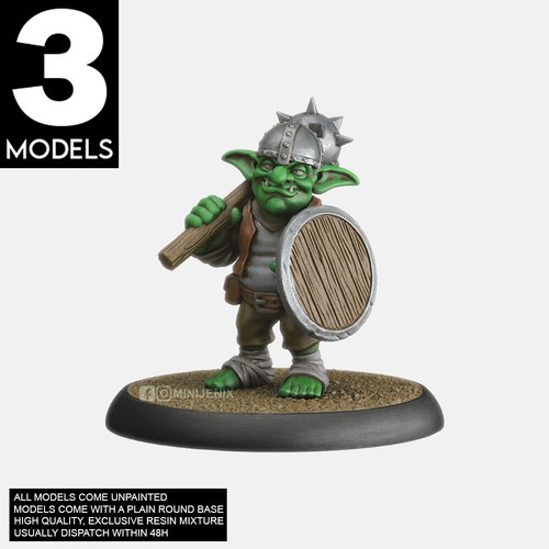 GOBLIN MERCENARY SET Fantasy: D&D, Frostgrave, NPC, Resin Miniatures ...