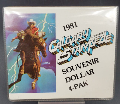 1981 Calgary Stampede Souvenir Dollar The Four Mint Mark Coin Set | eBay