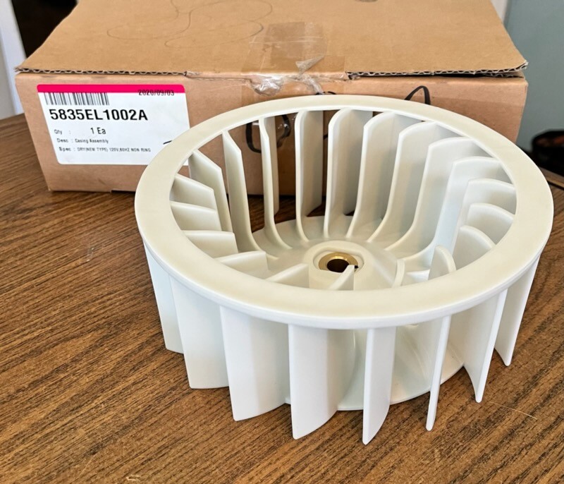 5835EL1002A LG OEM Dryer Casing Assembly Blower Wheel | eBay