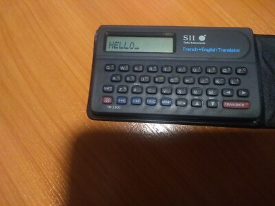 Seiko instruments S II French English translator Vintage 1983 Seiko TR ...