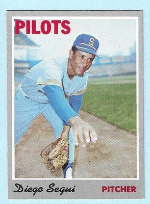 1970 Topps #002 Diego Segui Seattle Pilots Near Mint COMPLETE SETBREAK ...