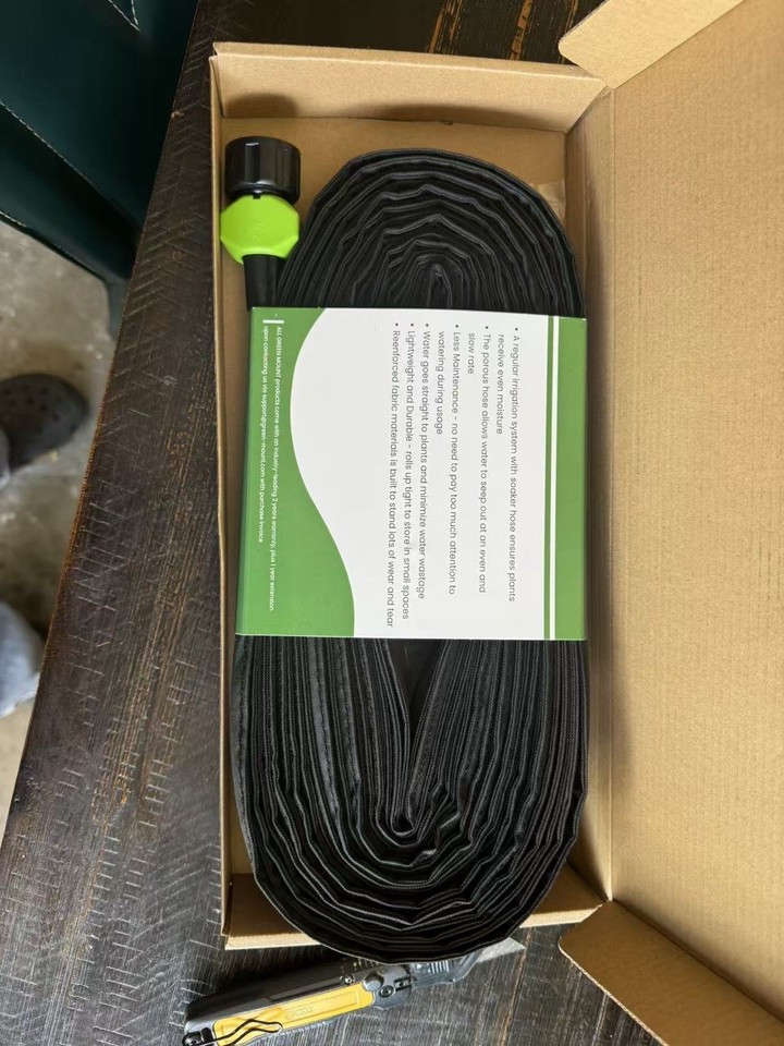 Garden Soaker Hose 1/2" x 50 ft Drip Hoses Heavy Duty Save Water For ...