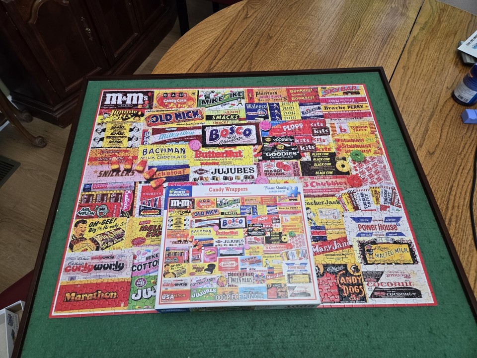 WHITE MOUNTAIN "CANDY WRAPPERS" 1000 PIECE PUZZLE 24" X 30" LARGER ...