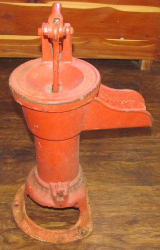 Antique Vintage Red Jacket Farm Kitchen Well Water Hand Pump Heavy Cast ...