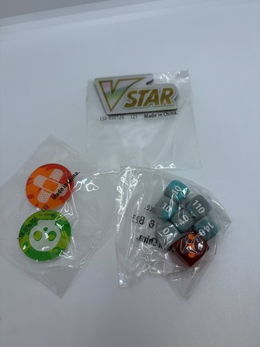 Pokemon TCG-VSTAR Acrylic Token Marker,Damage Counters and dice- New ...
