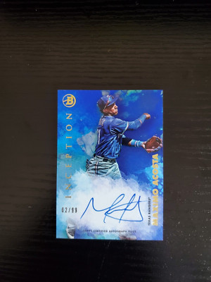 Maximo Acosta - 2021 Bowman Inception Prospect Autograph - BLUE FOIL ...