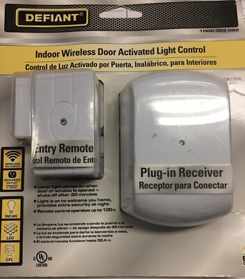 DEFIANT INDOOR WIRELESS Door Activated Light Control | eBay