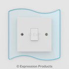 Double / Single Light Switch / Plug Socket Back Plate Finger Surround ...