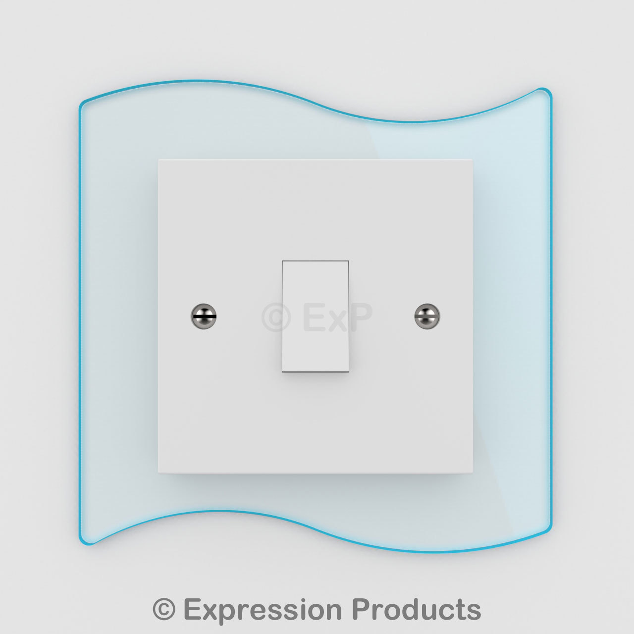 Double / Single Light Switch / Plug Socket Back Plate Finger Surround ...